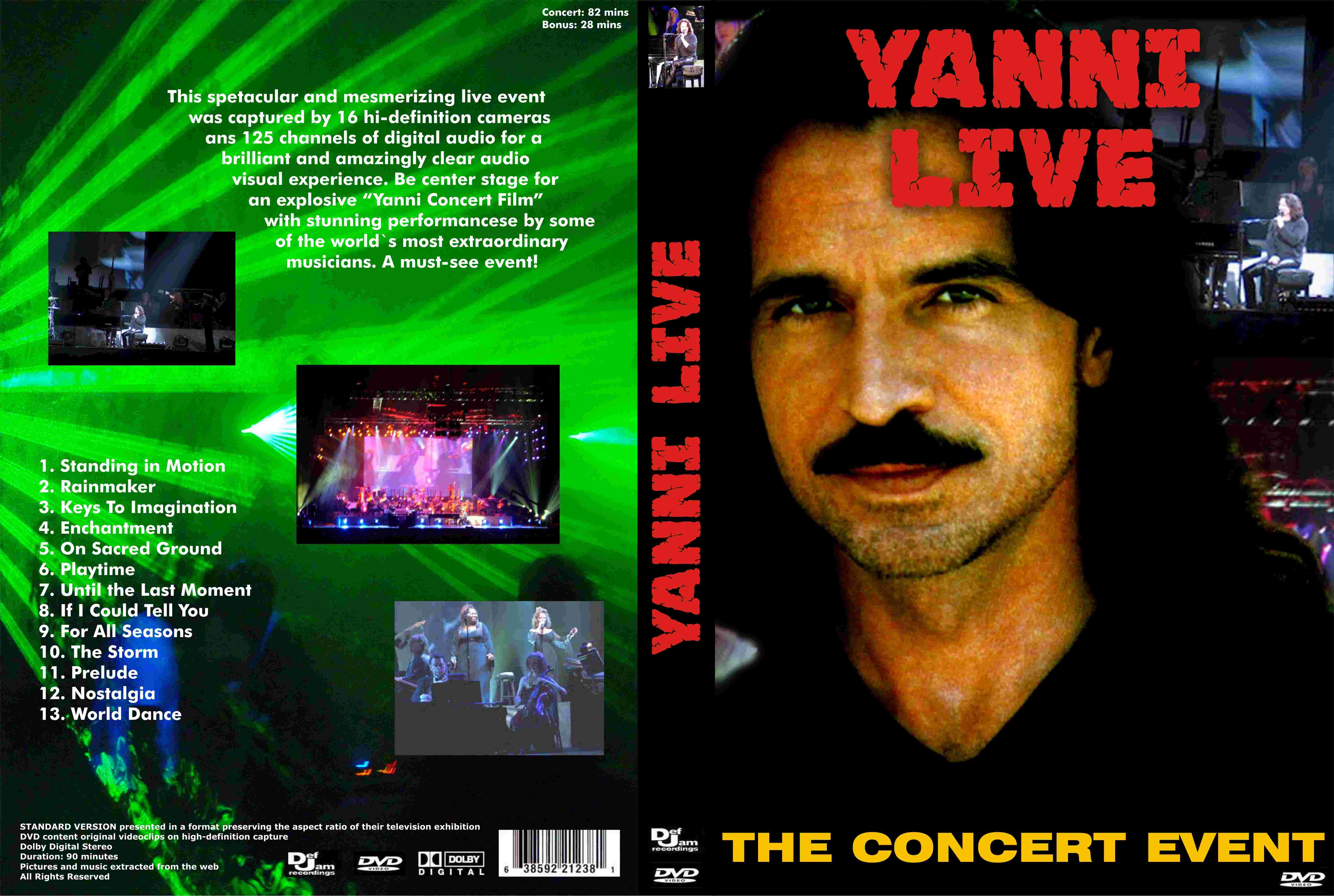 Yanni Live : Front | DVD Covers | Cover Century | Over 1.000.000 Album ...